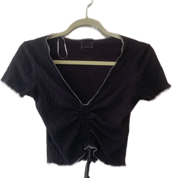 Ghanda | Tops | Ghanda Ruched Crop Top | Poshmark